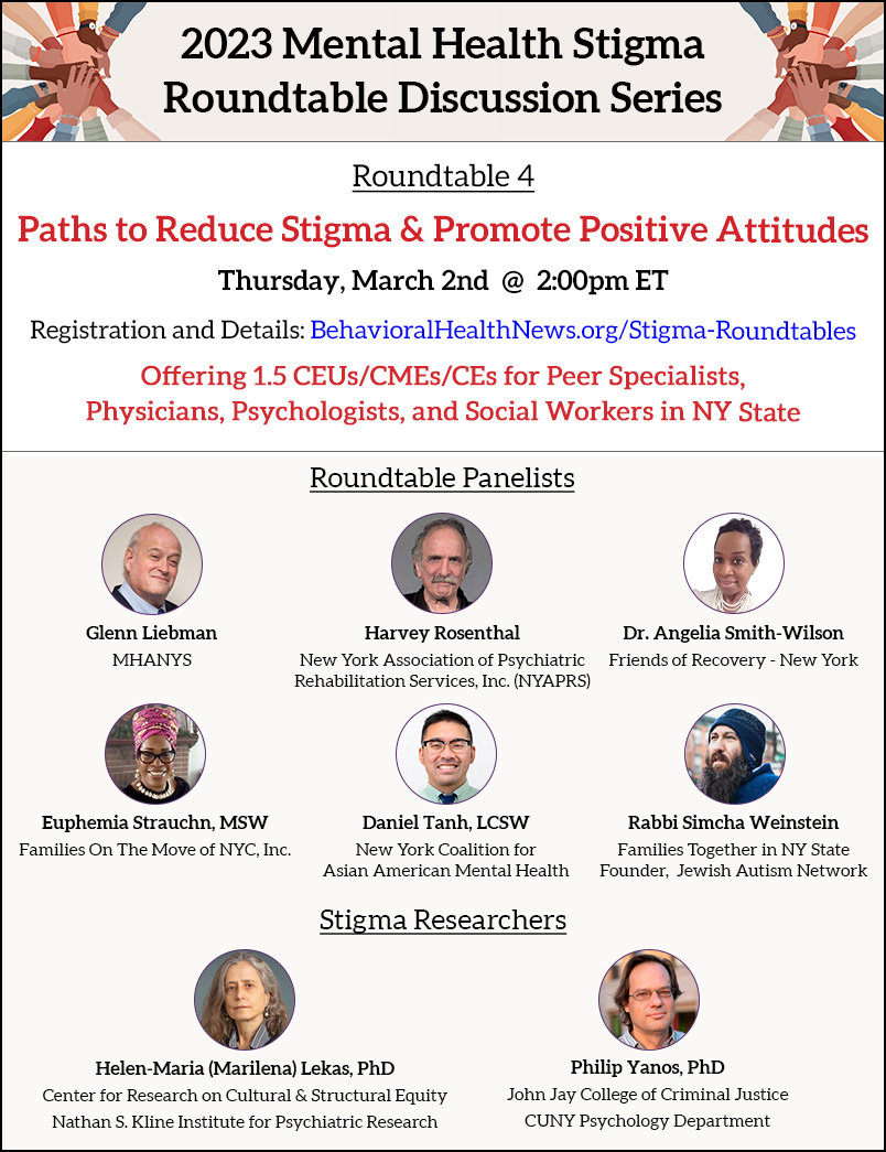 Roundtable on Paths to Reduce Stigma and Promote Positive Attitudes ...
