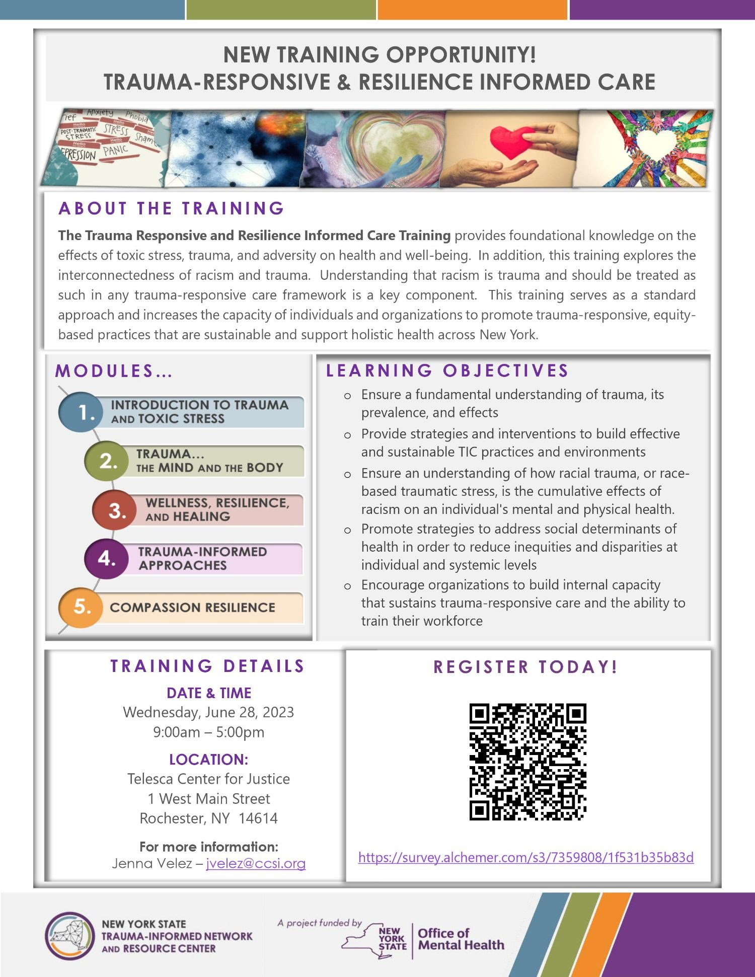 NYS Trauma Informed Resource Center and Training Opportunity on June ...